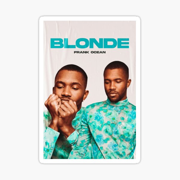 "Frank Ocean 'Blonde'" Sticker by norashuman | Redbubble