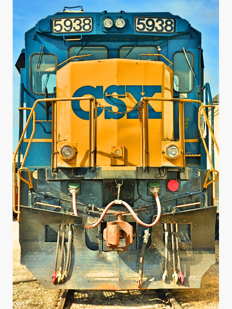 "CSX 5938" Sticker for Sale by LisaWootenPhoto | Redbubble