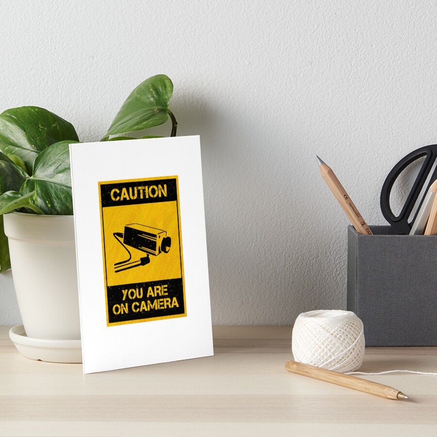 "Camera Is Watching You - Caution" Poster for Sale by CAUTION SHOP ...