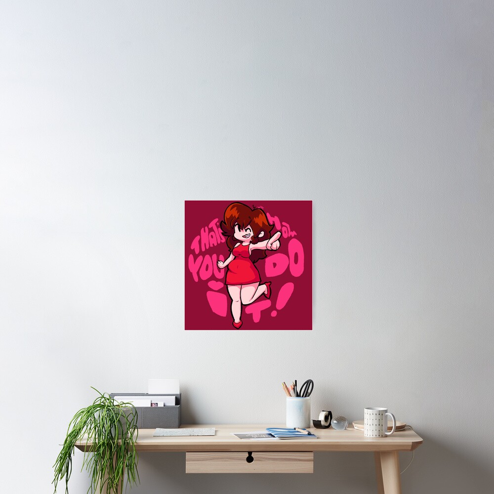 "FNF Cheering Girlfriend" Poster for Sale by tangydreamz | Redbubble