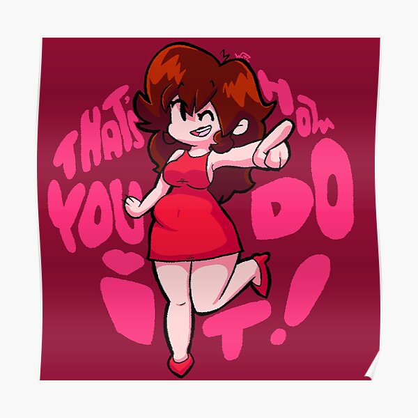 "FNF Cheering Girlfriend" Poster for Sale by tangydreamz | Redbubble