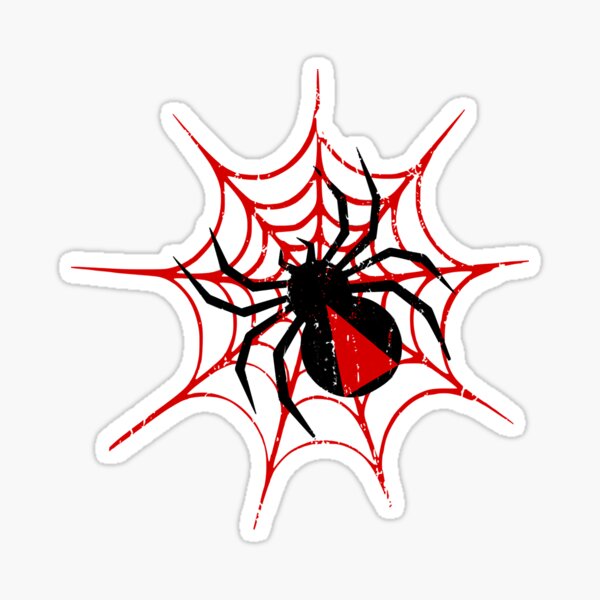 "spider gang black " Sticker by Banasaha | Redbubble