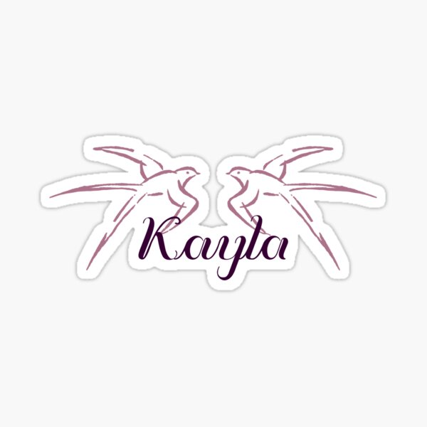 "Kayla" Sticker by vintage-sigh | Redbubble