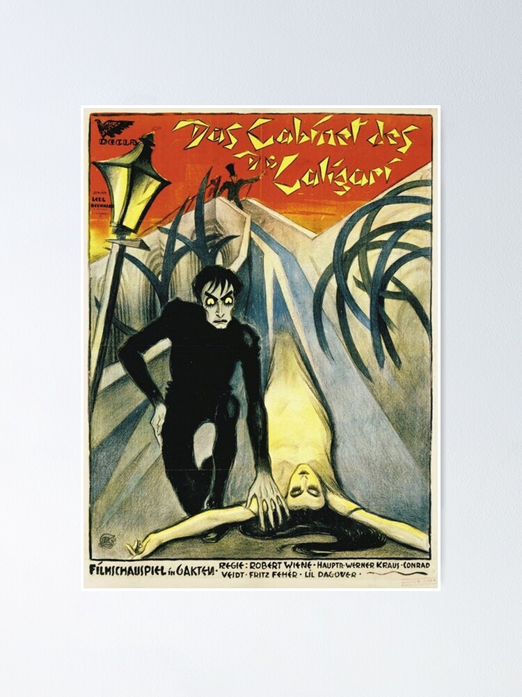 "The Cabinet of Dr. Caligari - Silent Movie" Poster for Sale by ...