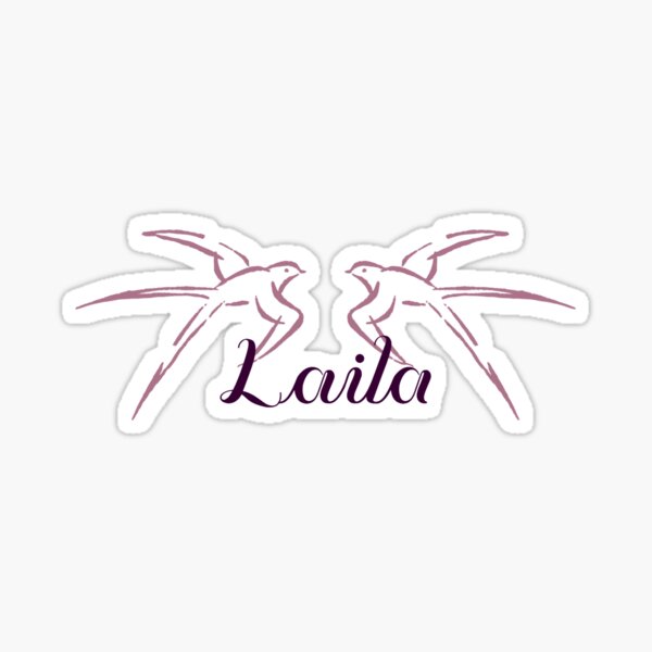 "Laila" Sticker by vintage-sigh | Redbubble