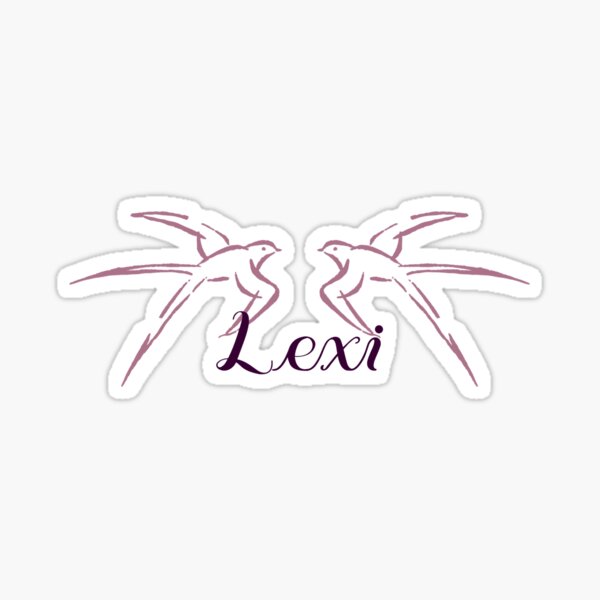 "Lexi" Sticker by vintage-sigh | Redbubble