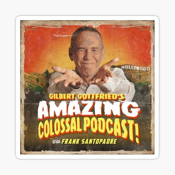 "Gilbert Gottfried Rip" Sticker for Sale by annzjijoann | Redbubble