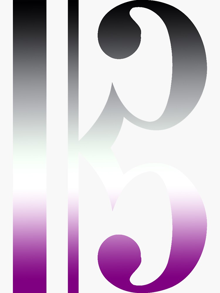 "C Clef Ace Flag" Sticker by SqueakySquish | Redbubble