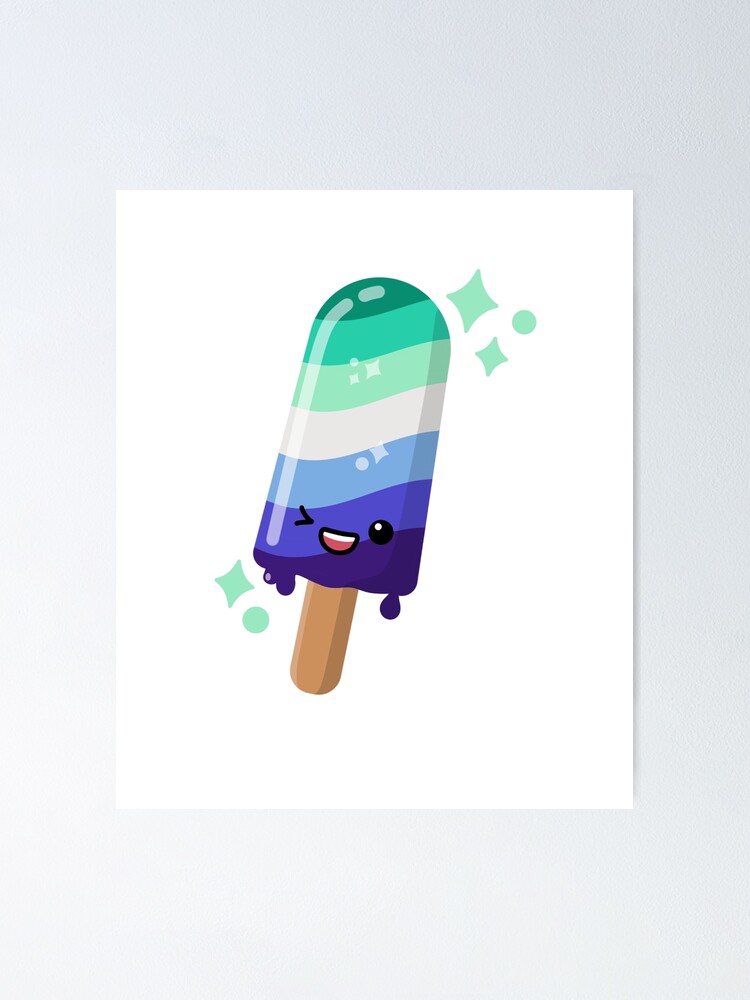 "Gay Men Pride Flag Popsicle Summer Pride" Poster for Sale by ...