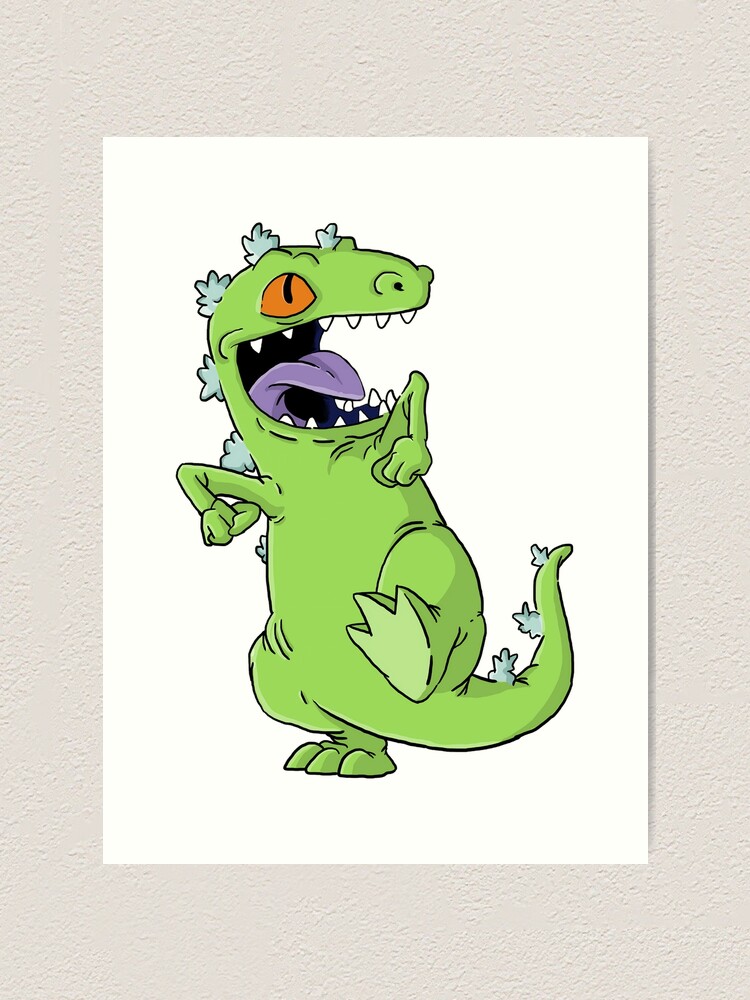 "Reptar Dinosaur Fictional Character Rugrats Animation" Art Print for ...