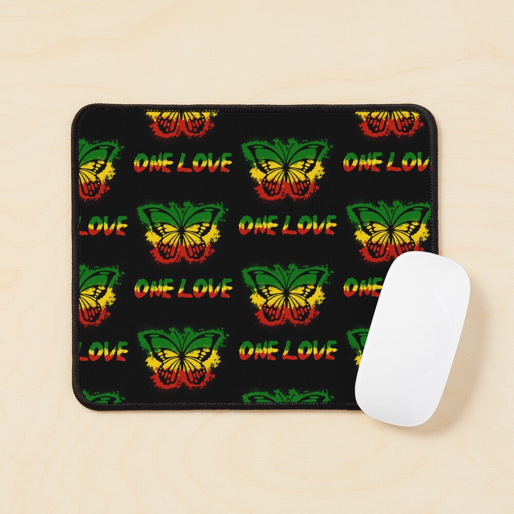 "Butterfly One Love Rasta Reggae Jamaican Music Art" Sticker for Sale ...