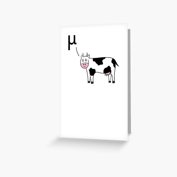 "Physics Cow" Greeting Card by -Andropov- | Redbubble