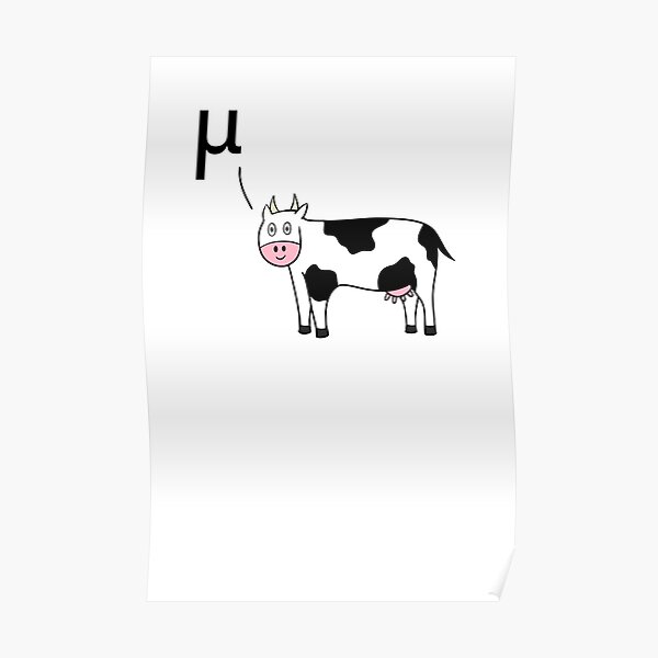 "Physics Cow" Poster for Sale by -Andropov- | Redbubble