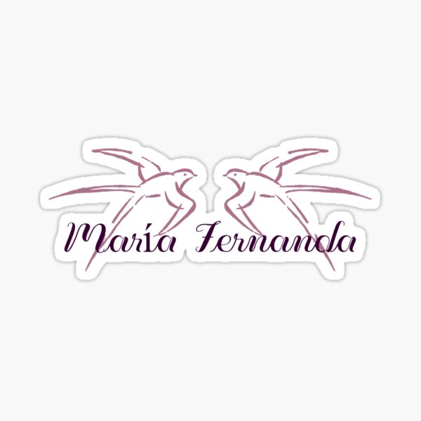 "María Fernanda" Sticker by vintage-sigh | Redbubble