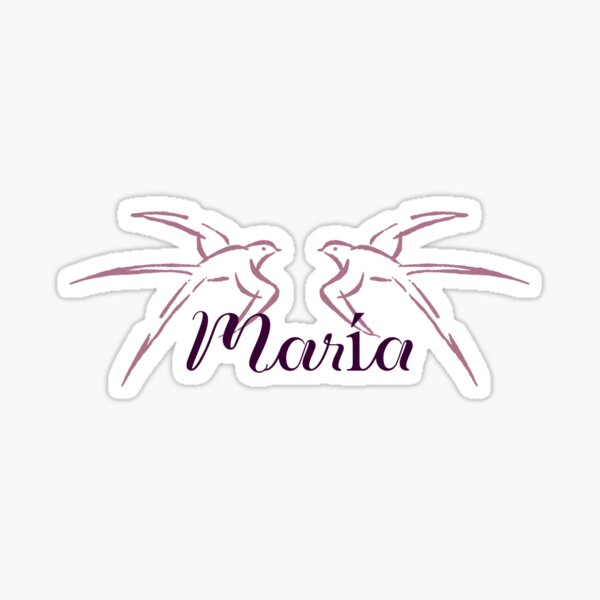 "María" Sticker by vintage-sigh | Redbubble