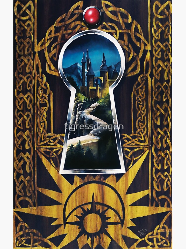 "Castle Keyhole" Sticker for Sale by tigressdragon | Redbubble