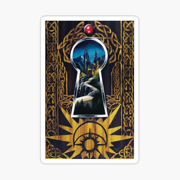 "Castle Keyhole" Sticker for Sale by tigressdragon | Redbubble