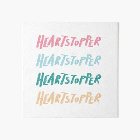 "Heartstopper logos" Art Board Print by stylesnspire | Redbubble