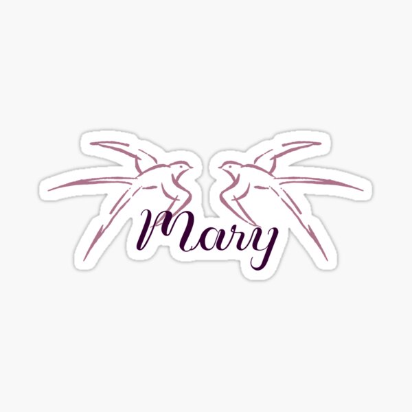 "Mary" Sticker by vintage-sigh | Redbubble