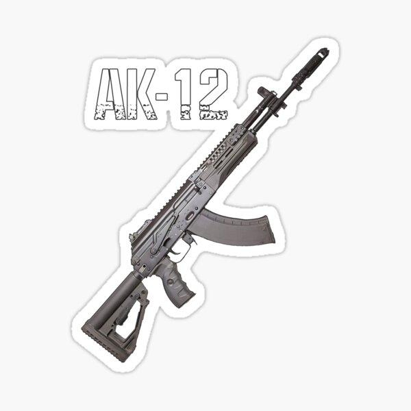 "AK-12 Assault Rifle Realistic Design" Sticker by CommunistMerch ...