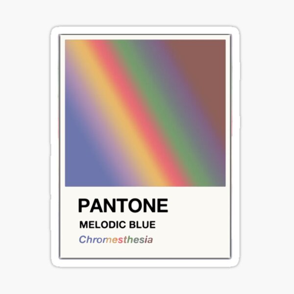 "Pantone The Melodic Blue" Sticker by BeachHouseArt | Redbubble