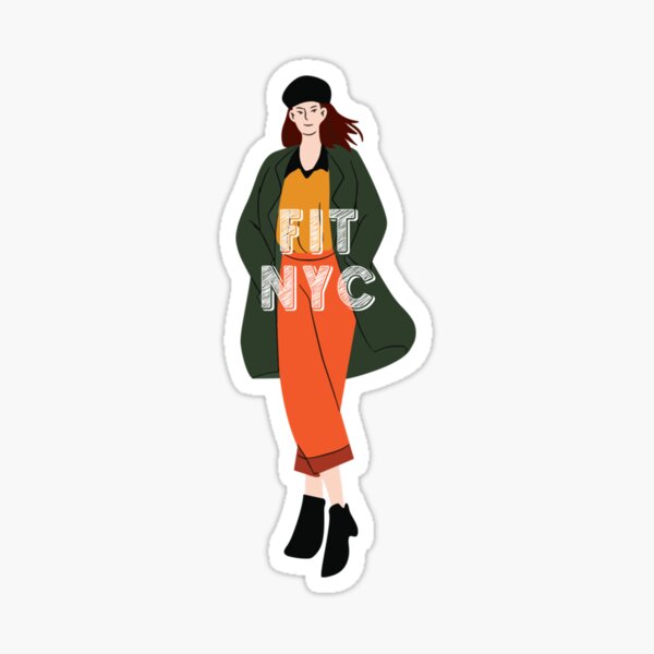"FIT NYC - Fashion School " Sticker by LauziCods | Redbubble