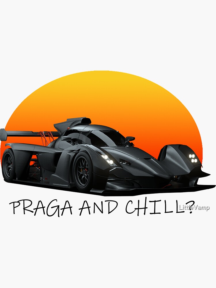 "Praga and Chill?" Sticker by LittleVamp | Redbubble