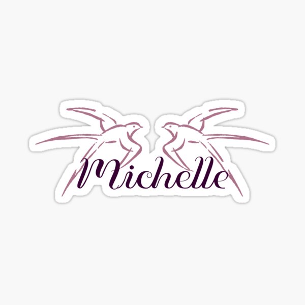 "Michelle" Sticker by vintage-sigh | Redbubble