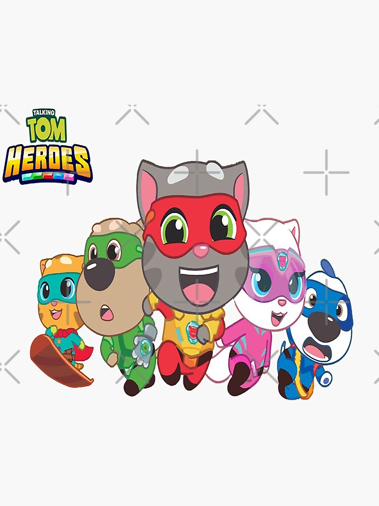 "Needed Gifts Talking Tom Heroes Graphic For Fans" Sticker for Sale by ...