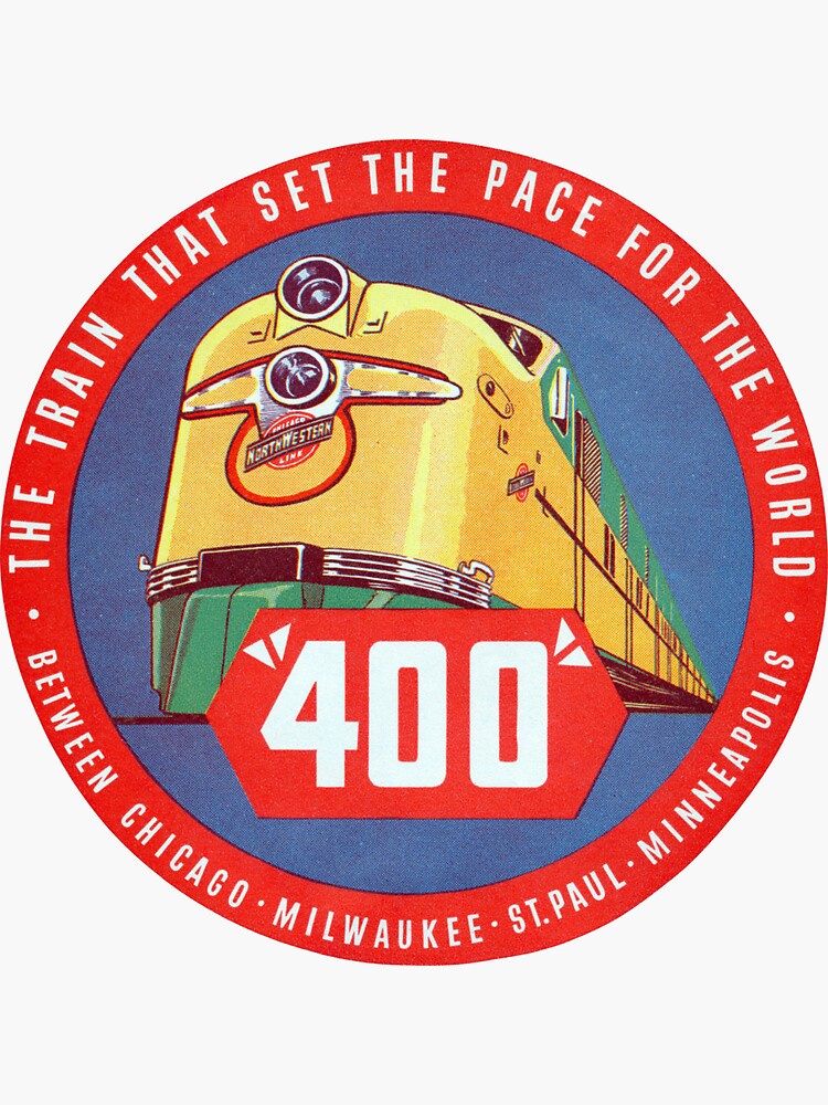 "1950 Chicago and North Western Railroad" Sticker for Sale by ...
