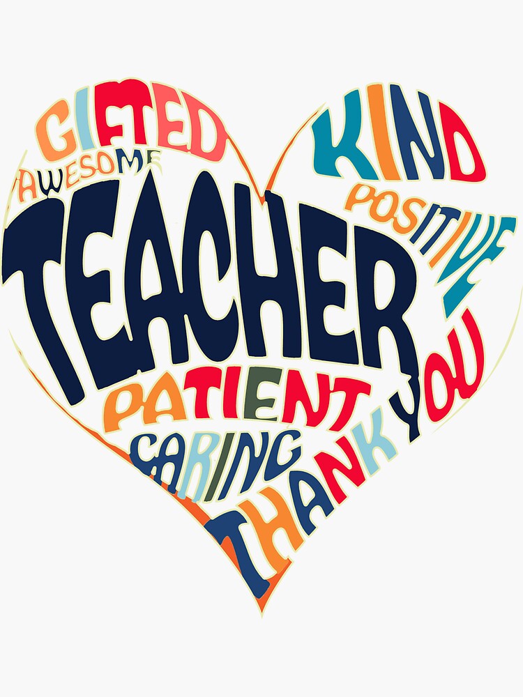 "Teacher Appreciation" Sticker by Khalayi | Redbubble