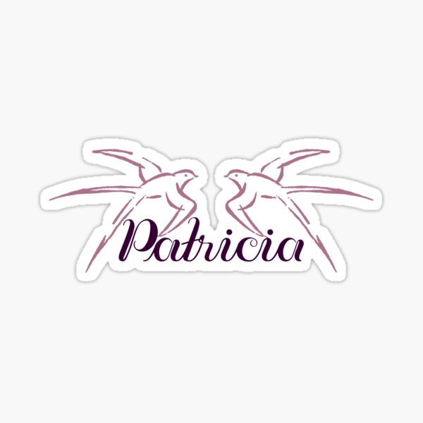 "Patricia" Sticker by vintage-sigh | Redbubble