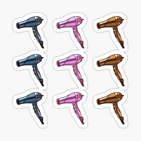 "Blowdryer blow dryer" Sticker by lalashellsArt | Redbubble
