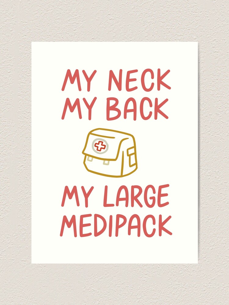 "My Large Medipack" Art Print for Sale by RikDrawsThings | Redbubble