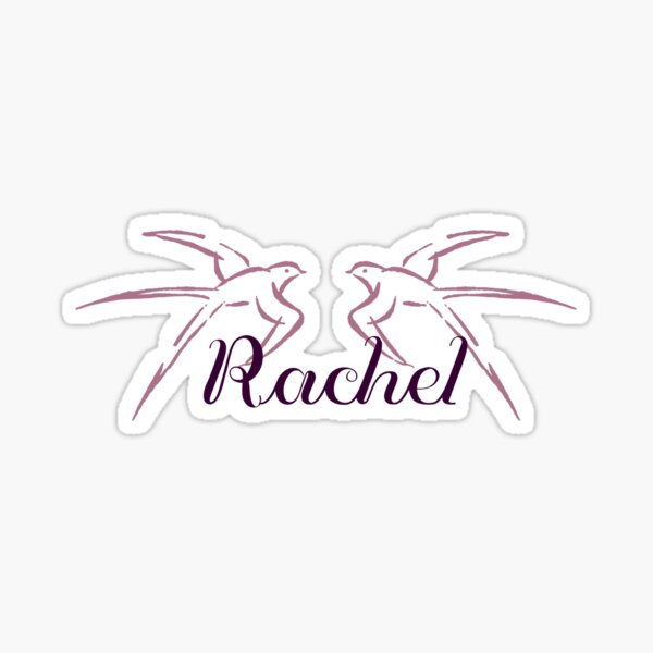 "Rachel" Sticker by vintage-sigh | Redbubble
