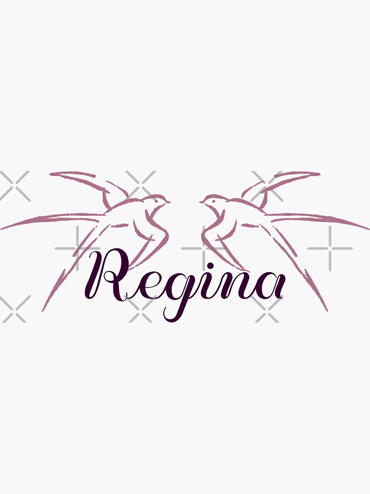 "Regina" Sticker by vintage-sigh | Redbubble