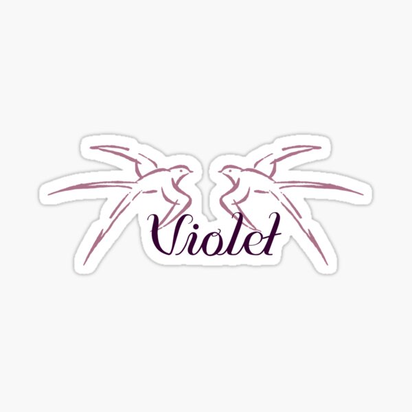 "Violet" Sticker by vintage-sigh | Redbubble