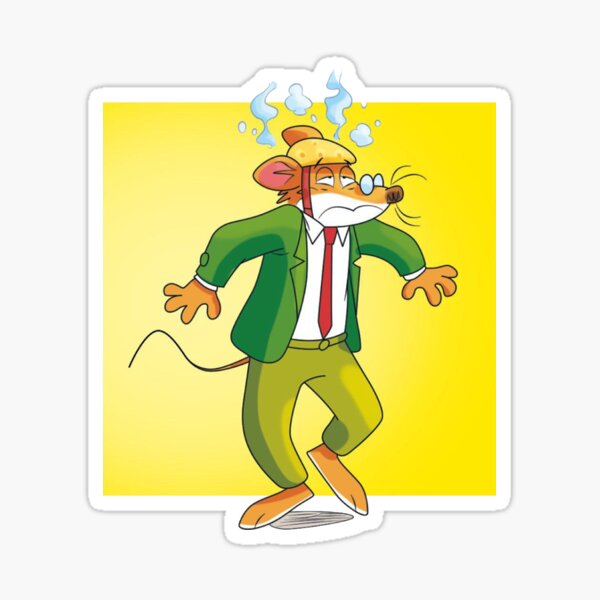 "geronimo stilton" Sticker for Sale by MimosaStore | Redbubble