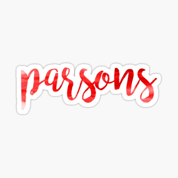 "Parsons School of Designs at the New School Red Ink " Sticker by ...