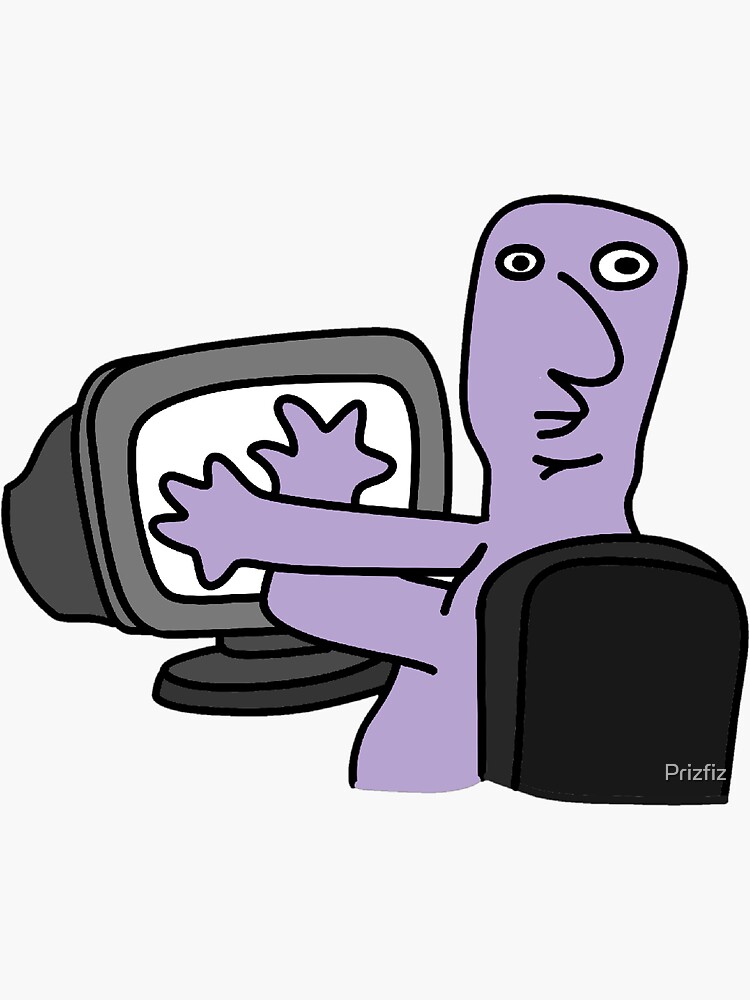 "Wall Guy" Sticker by Prizfiz | Redbubble