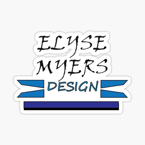"Elyse Myers Design" Sticker by PraArts2002 | Redbubble