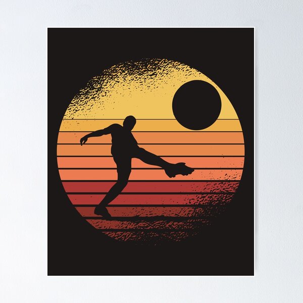 "Kickball Lover Vintage Sunset Art" Poster for Sale by MrEddie10 ...