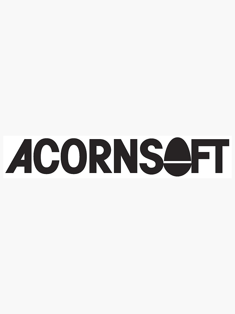 "Acornsoft Defunct Software Company Logo" Sticker by kaylenstuart ...