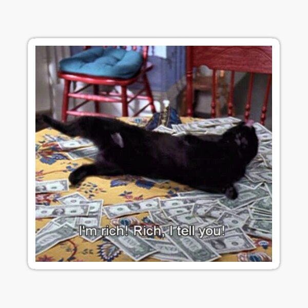 "Salem The Cat - Rich" Sticker for Sale by KaraCroft | Redbubble