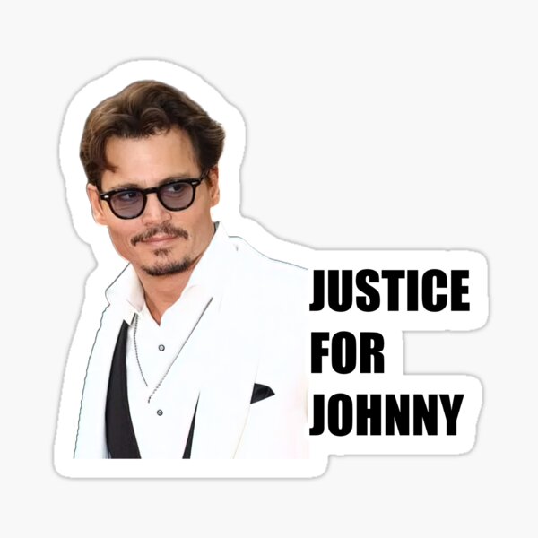 "Justice for Johnny Depp" Sticker for Sale by LaurusHG | Redbubble