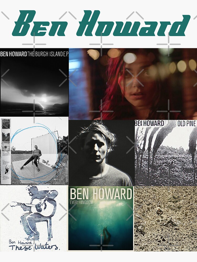 "Ben Howard album photo collage " Sticker for Sale by KetyKa | Redbubble