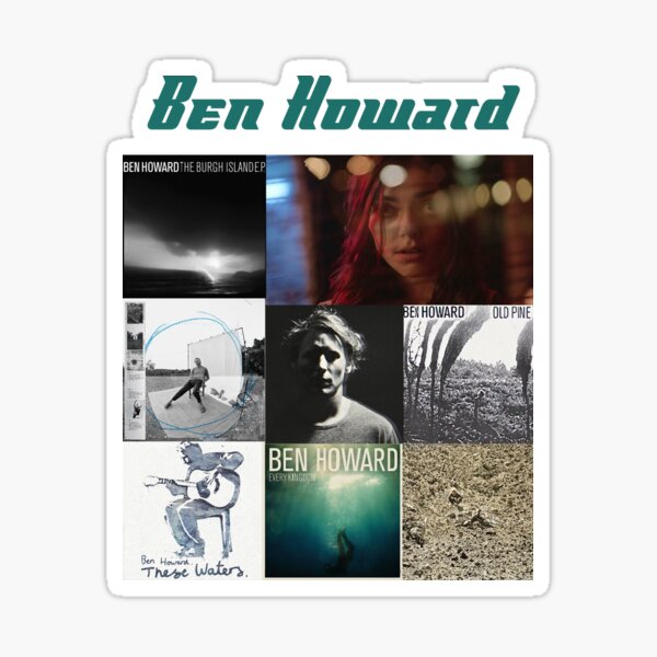 "Ben Howard album photo collage " Sticker for Sale by KetyKa | Redbubble