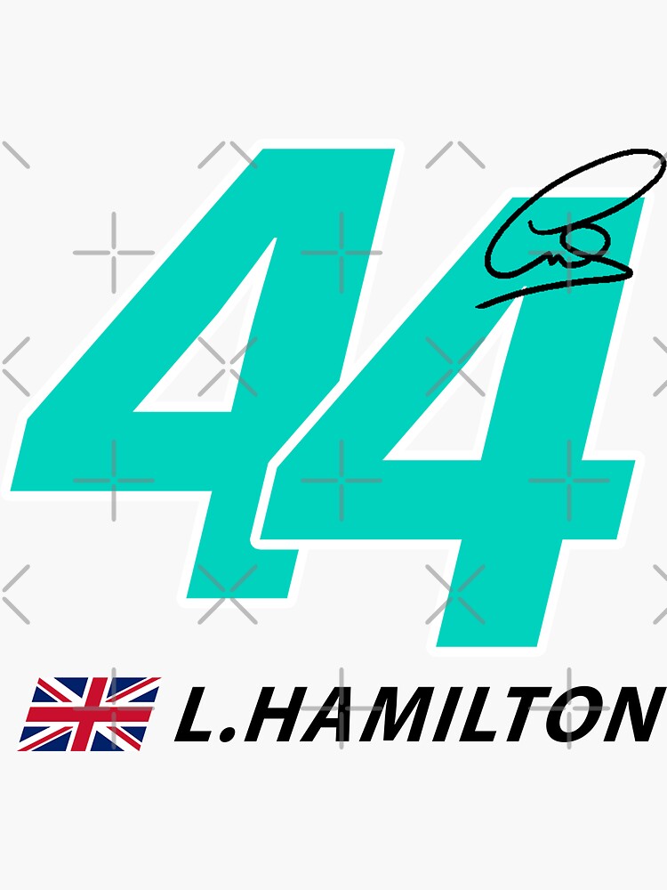 "F1 Lewis Hamilton 44 2022" Sticker von larsmeijer11 | Redbubble