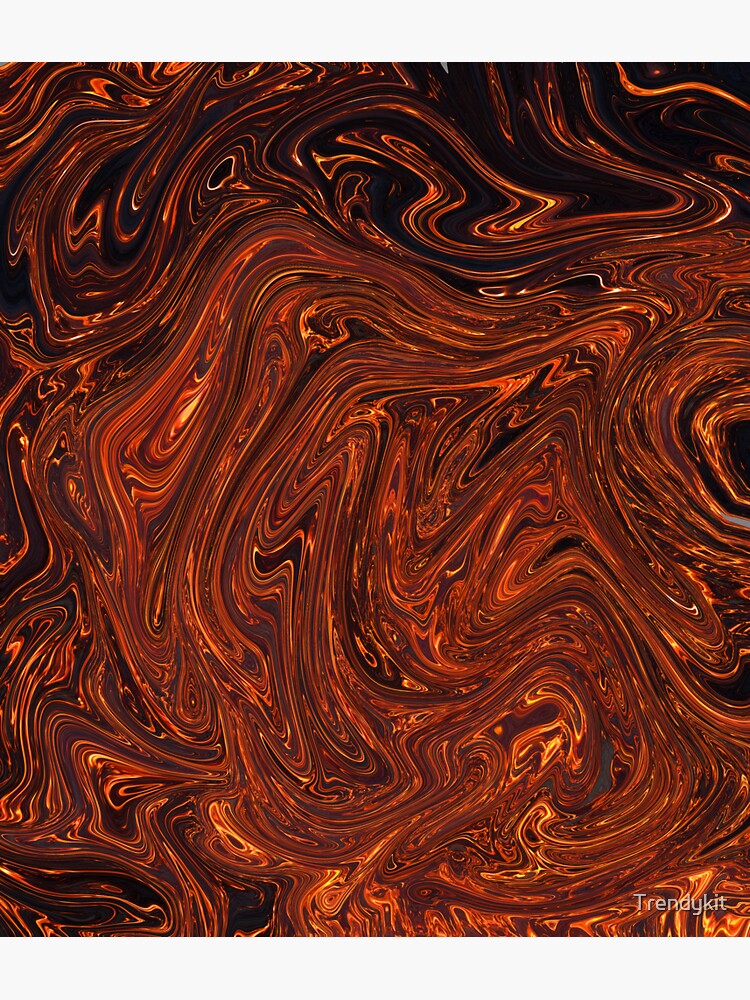"hot lava color abstract art" Sticker for Sale by Trendykit | Redbubble