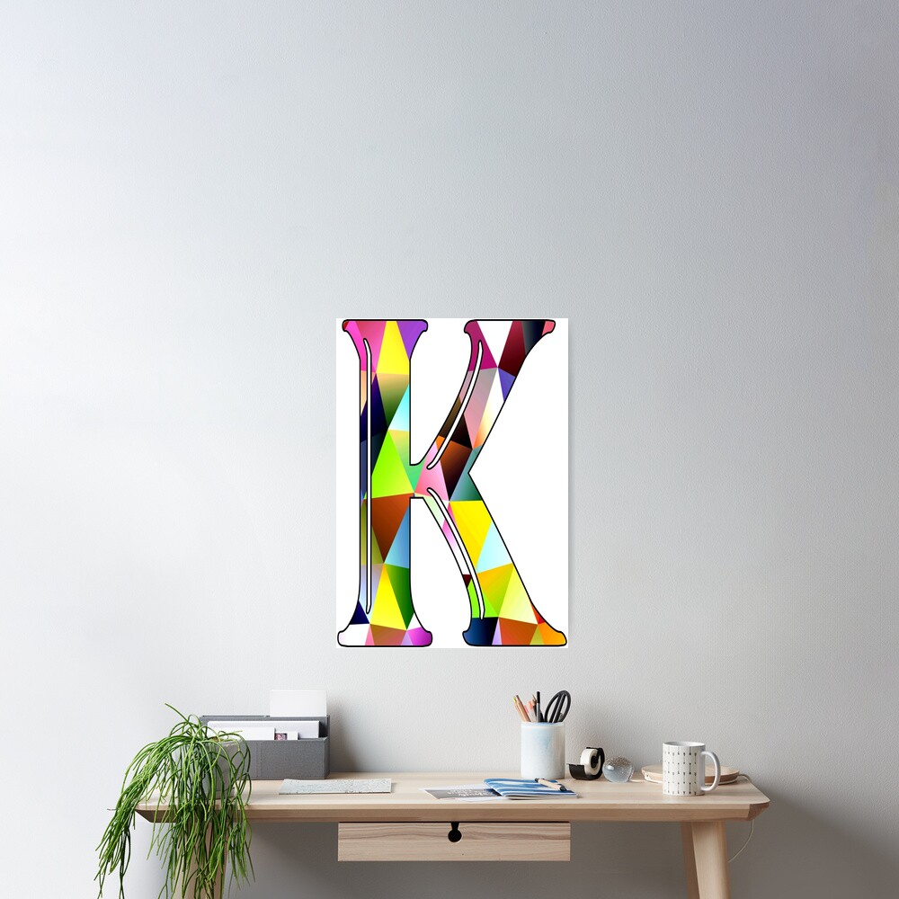 "The letter K... Colorful Alphabet" Poster for Sale by T-ArtDesign ...